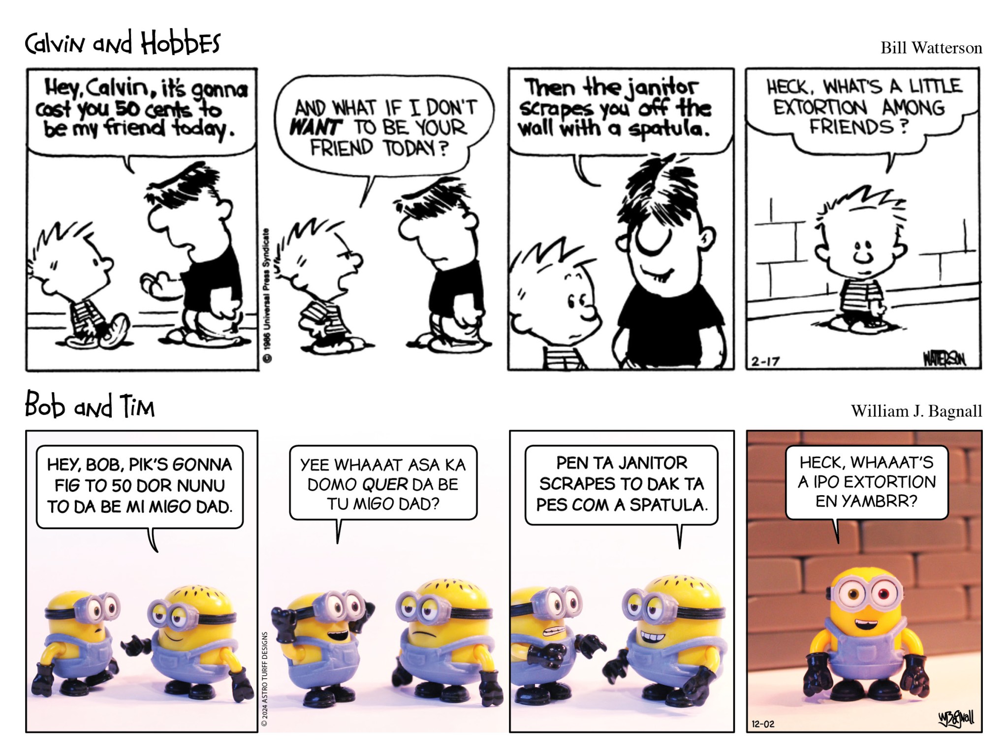 Minion & Hobbes Monday – Almost Heroes